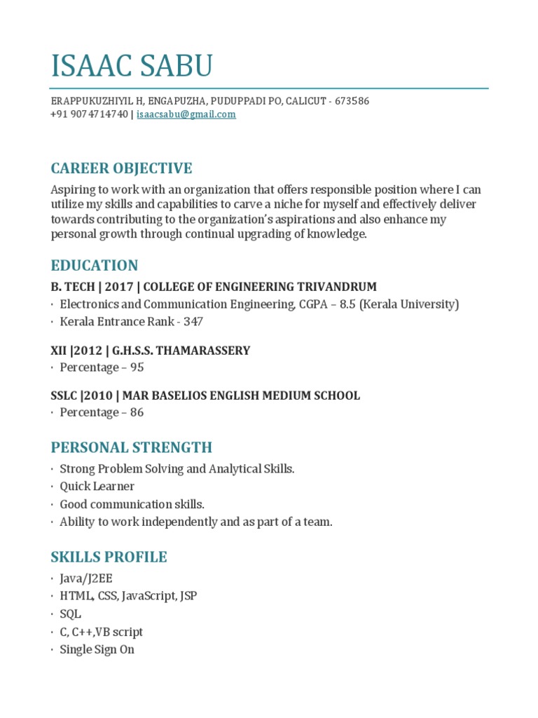 Isaac Sabu Resume Oracle | PDF