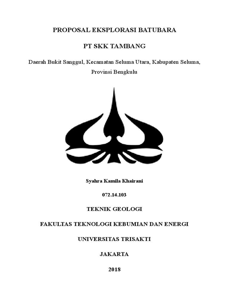 Proposal Eksplorasi Batubara | PDF