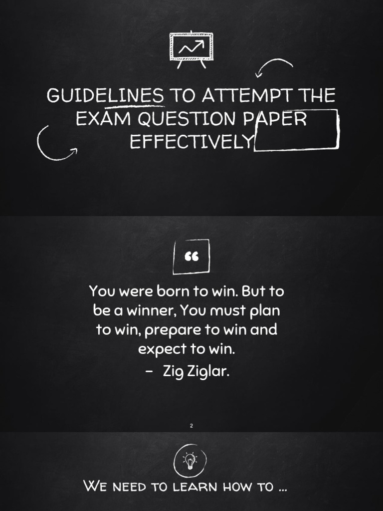 Guidelines To Attempt The Exam Question Paper Effectively | PDF ...