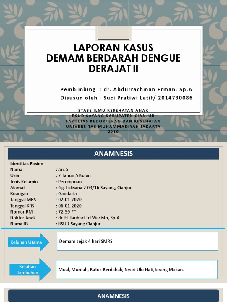 Laporan Kasus DHF Ii | PDF
