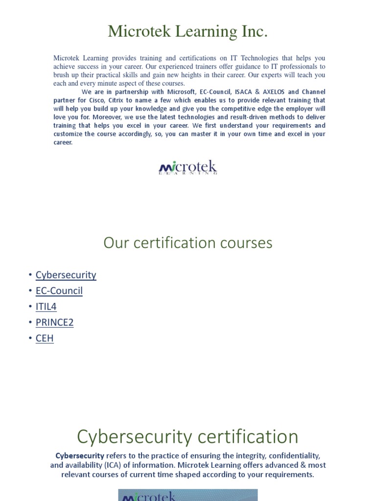 Microtek Learning Inc. | PDF | Computers