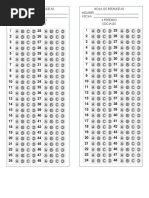 Zipgrade 100 Item Answer Sheet | PDF