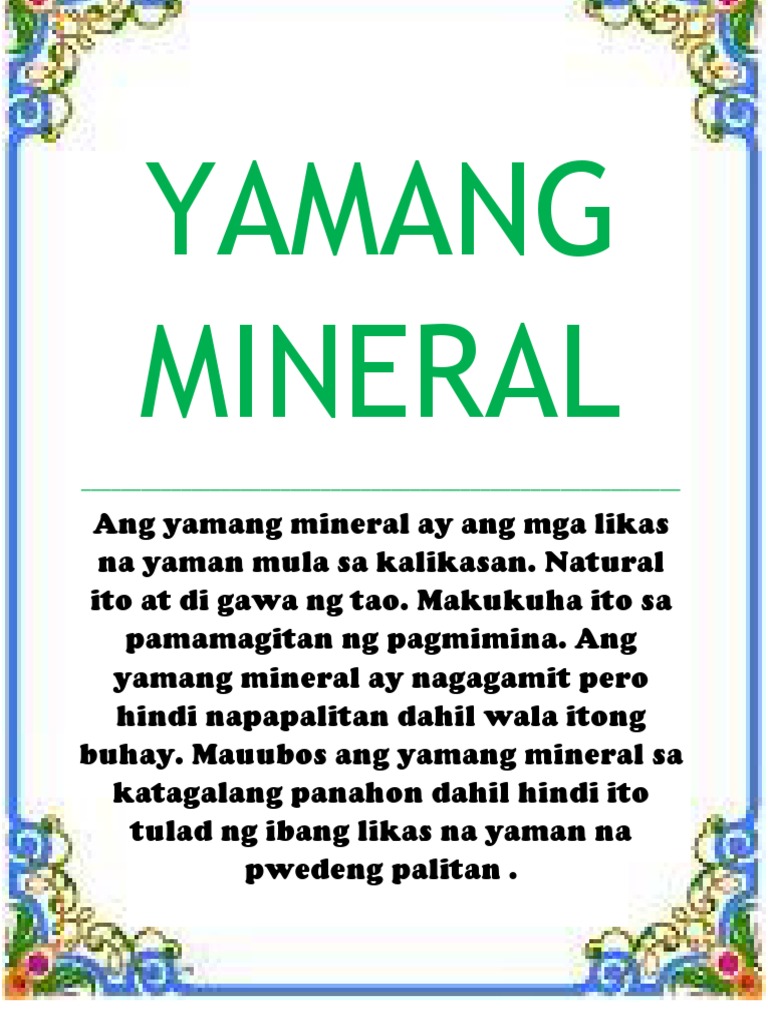 Yamang Mineral | PDF