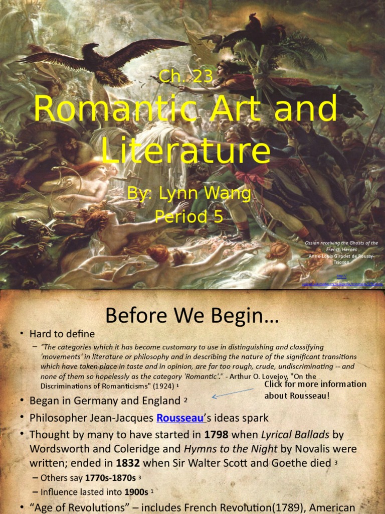 Romantic Art and Literature Overview | PDF | Romanticism | Gothic ...