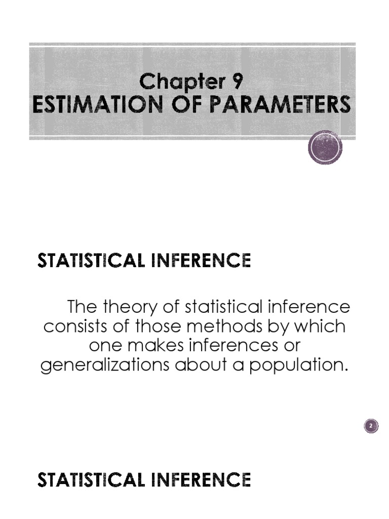 Estimation Of Parameters Part1 Pdf Estimator Confidence Interval