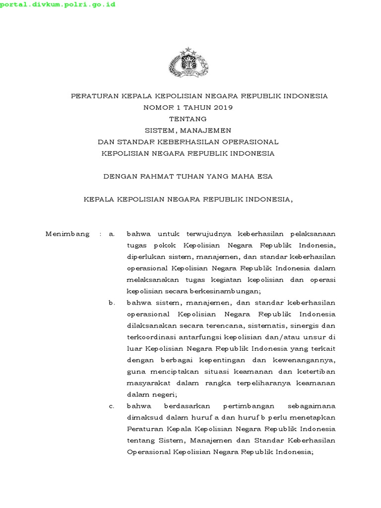 Perkap 1 TH 2019 PDF | PDF