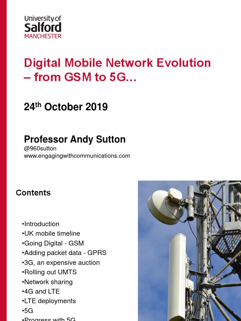Mobile Network Evolution: GSM to 5G | PDF | Lte (Telecommunication) | 4 G