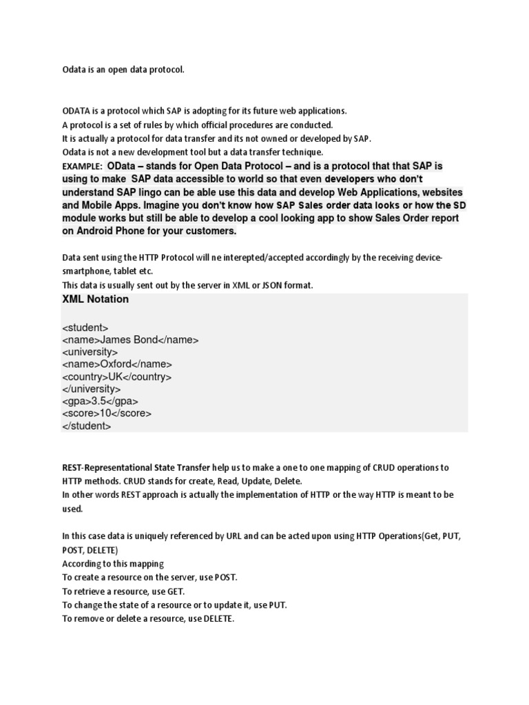 Odata Document Pdf Computers