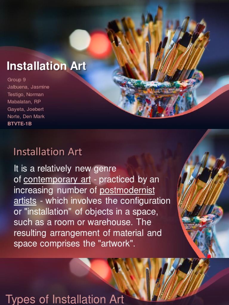 Installation Art | PDF | Installation Art | Art Media