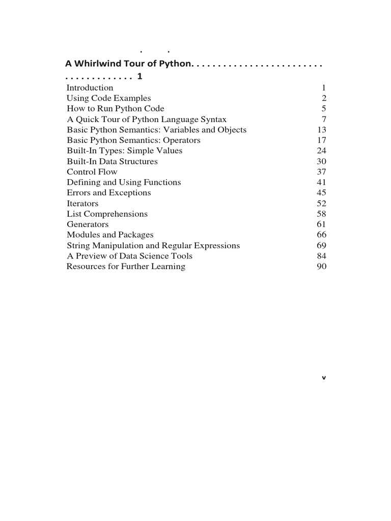 A Whirlwind Tour of Python | PDF | Boolean Data Type | Data Type A Whirlwind Tour of Python | PDF | Boolean Data Type | Data Type
