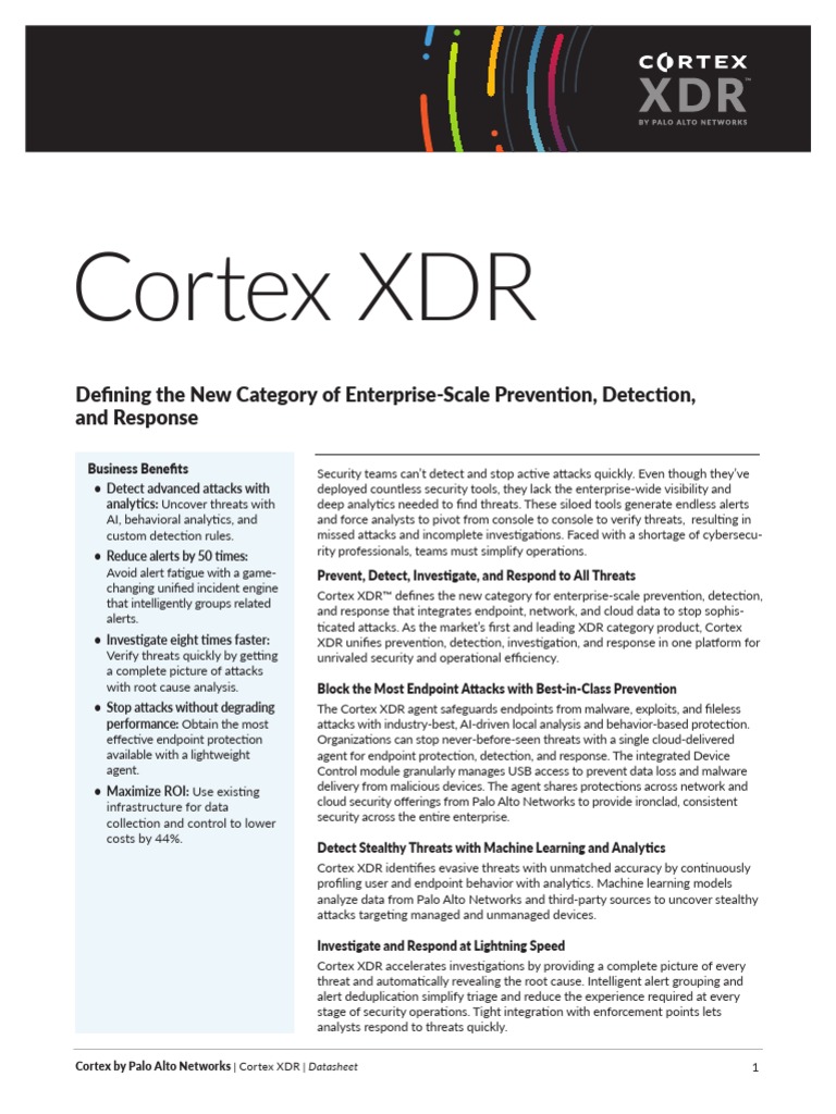 Cortex XDR | PDF | Cloud Computing | Malware