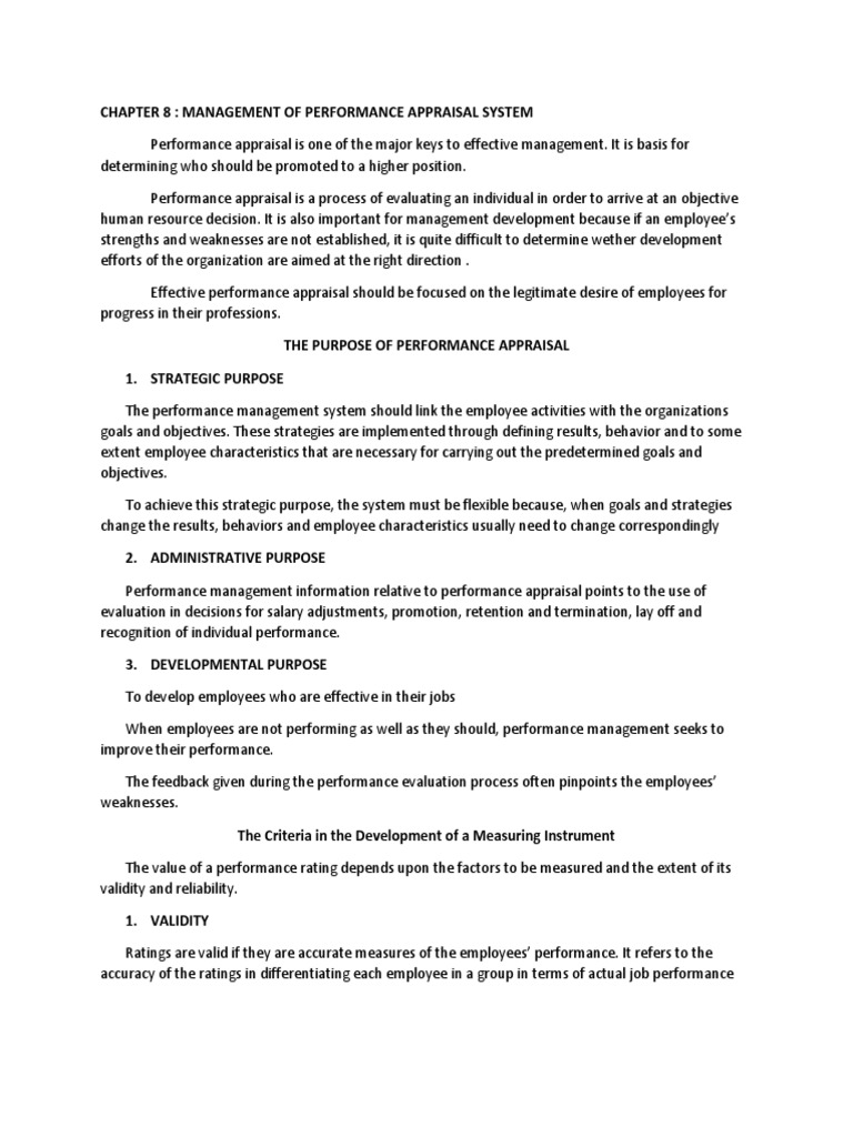 Chapter 8 HRM | PDF | Performance Appraisal | Performance Management