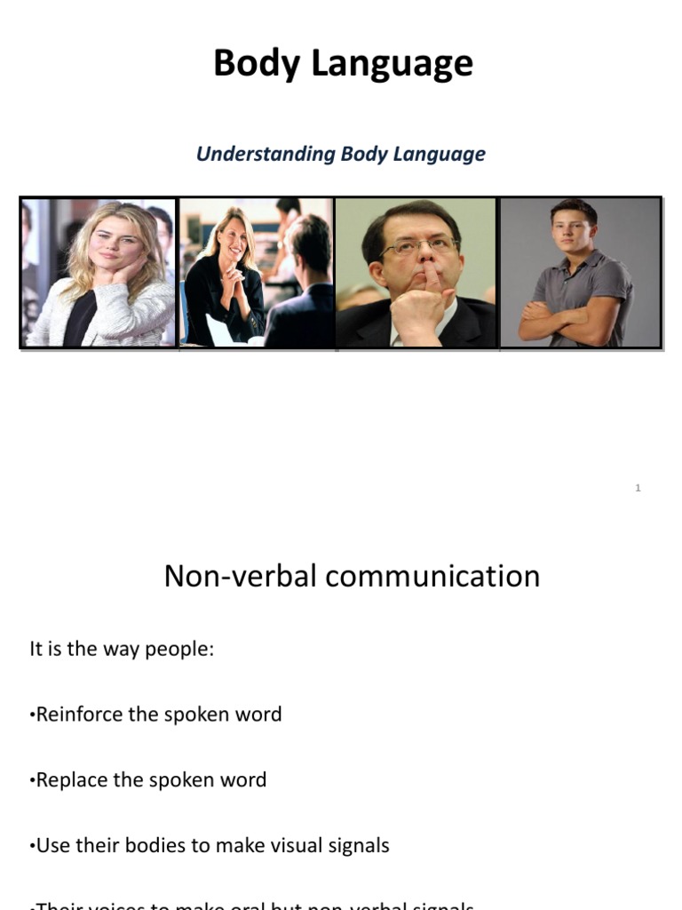 Body Language | PDF | Nonverbal Communication | Body Language