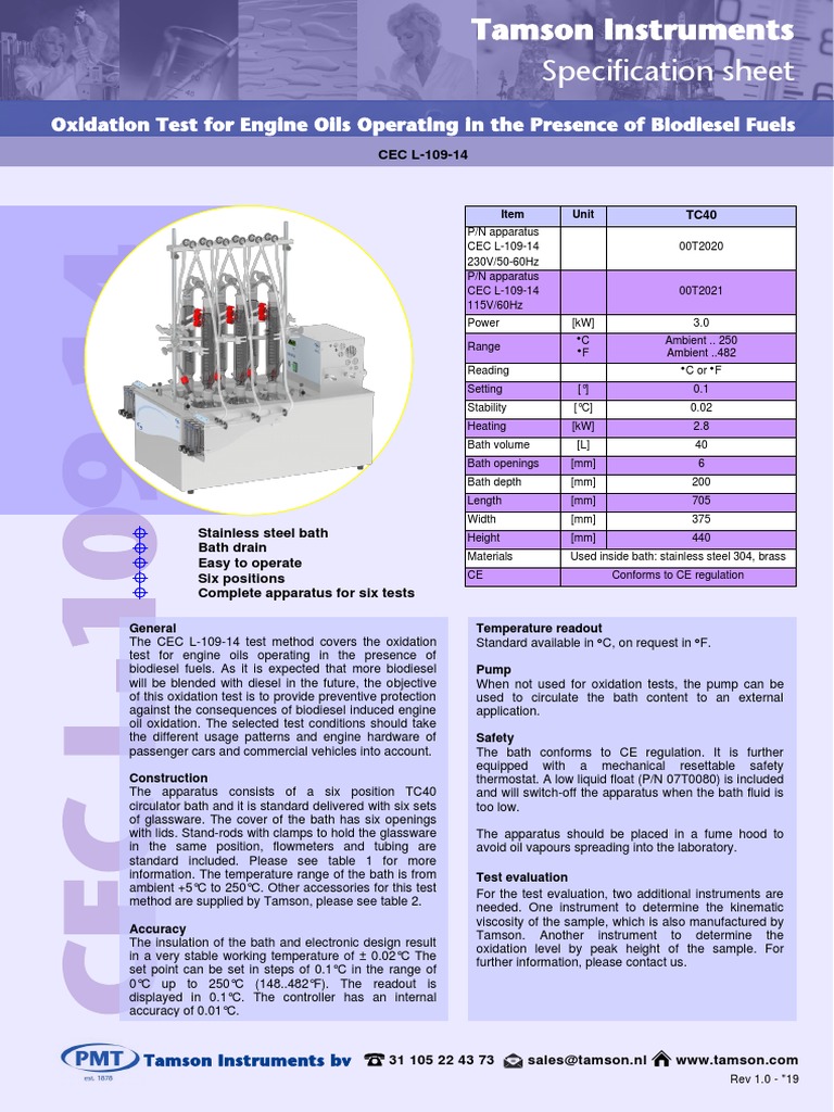 Cec l-109-14 | PDF | Motor Oil | Biodiesel