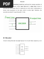 Digital Circuits - Encoders: 4 To 2 Encoder | PDF | Boolean Algebra ...