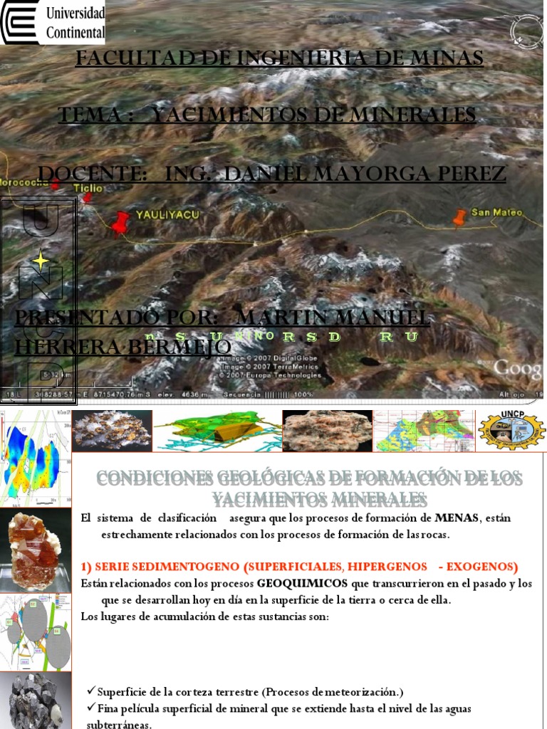 Yacimientos | PDF | Minerales | Magma