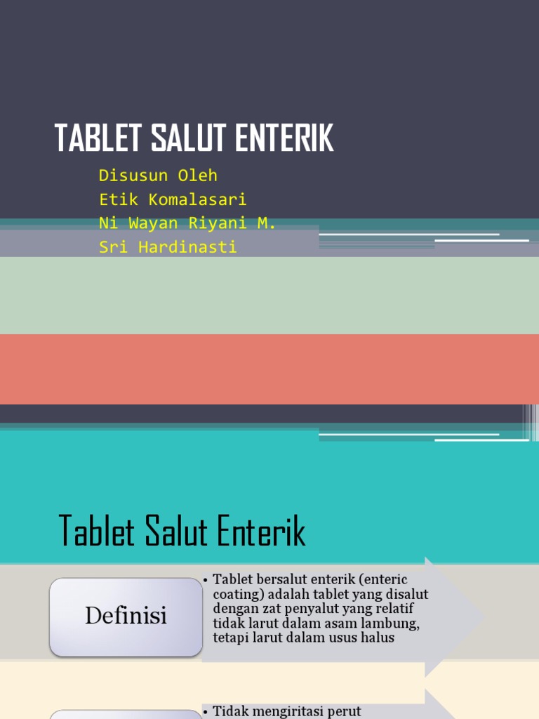 Tablet Salut Enterik | PDF