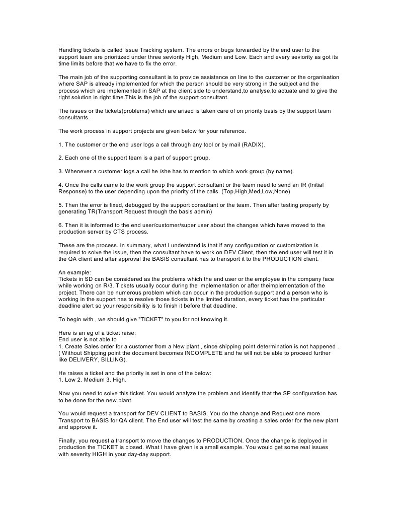 Saps SD Real Time Issues | PDF | Consultant | Software Bug