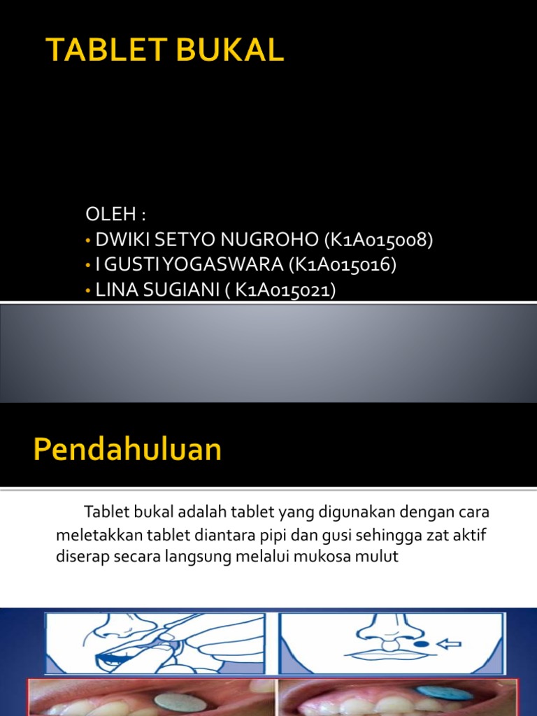 Tablet Bukal KLP | PDF