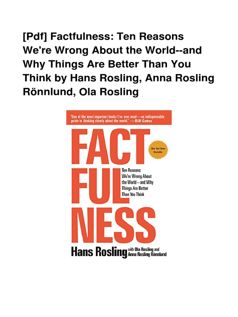 Factfulness: A Fresh Perspective | PDF | Career & Growth | Lifestyle