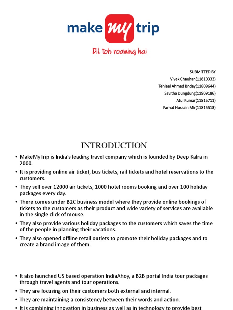 Makemytrip | Download Free PDF | Internet | Advertising