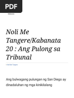 RIZAL - Mga Simbolo NG Pabalat NG Noli Me Tangere | PDF
