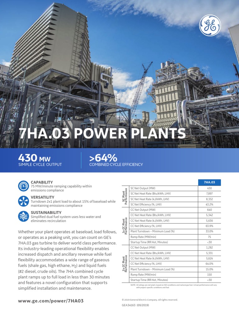 7ha.03 Power Plants Fact Sheet PDF | PDF | Natural Gas | Kilowatt Hour