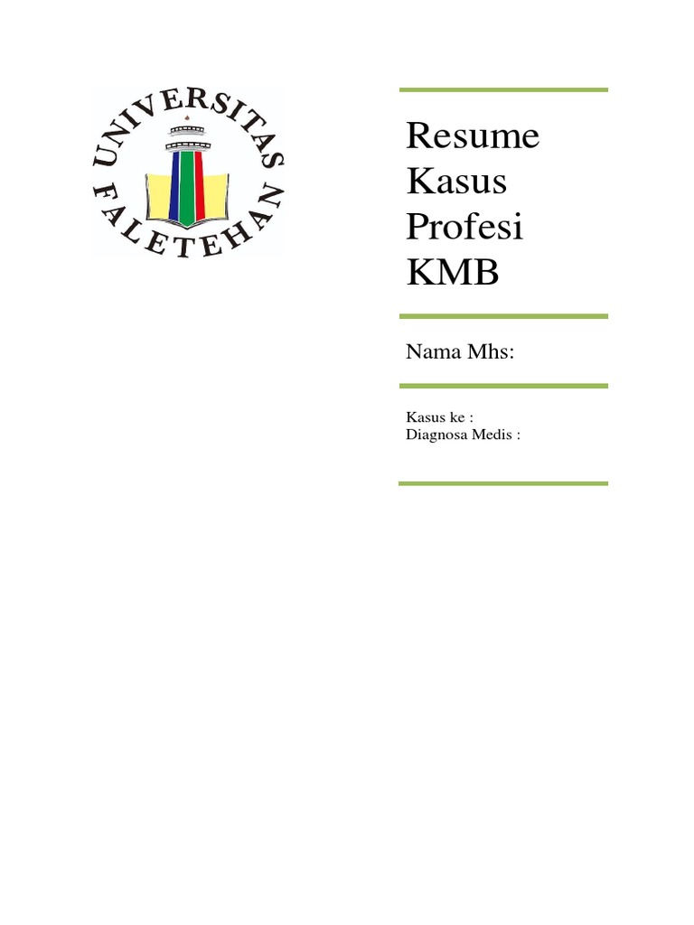 Resume Kasus Profesi KMB | PDF