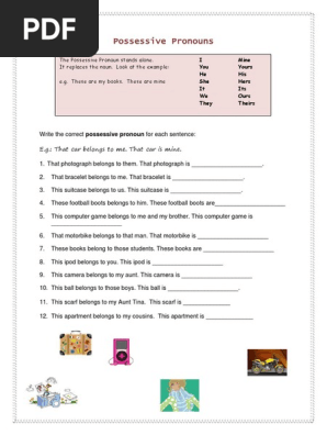 20124 Possessive Pronouns