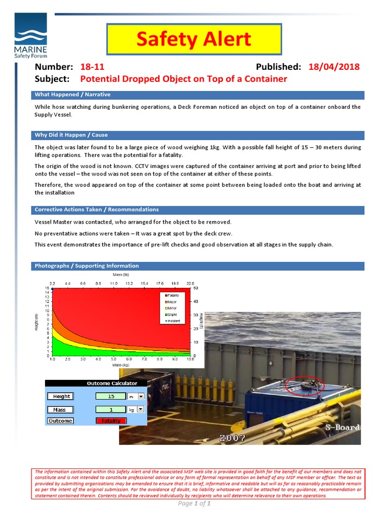Potential Dropped Object Alert | PDF