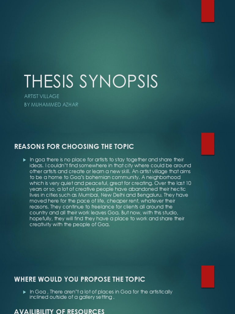 Thesis Synopsis PDF | PDF | Economies