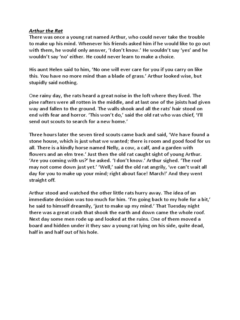 Arthur The Rat | PDF