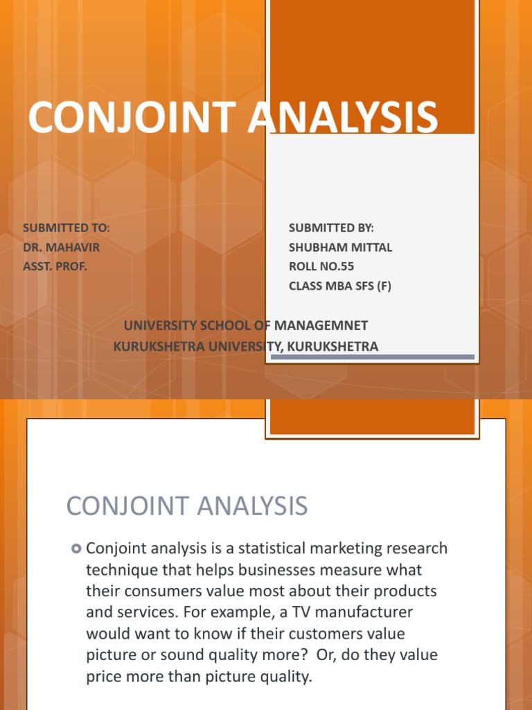 Conjoint Analysis | PDF | Analysis | Economics