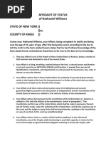 Affidavit of Privacy Sovereignty Tax Exempt | PDF | Affidavit | Citizenship