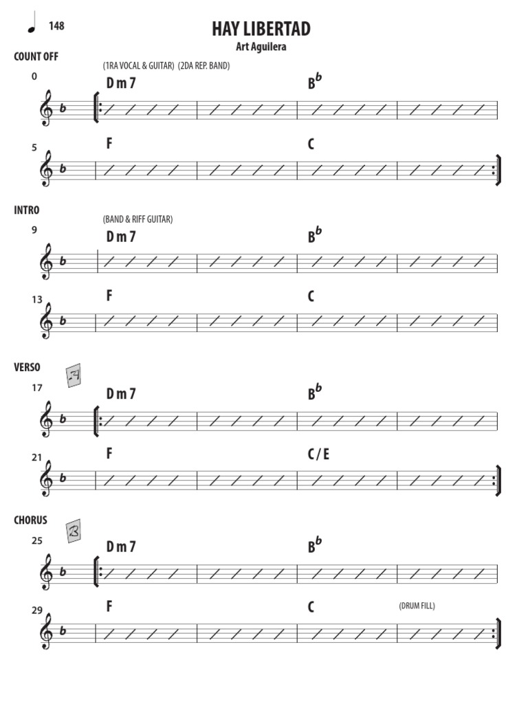 Hay Libertad - Art Aguilera - Chart | PDF | Musical Forms | Recorded Music
