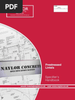 Naylor Prestressed Lintels Overview | PDF | Specification (Technical ...
