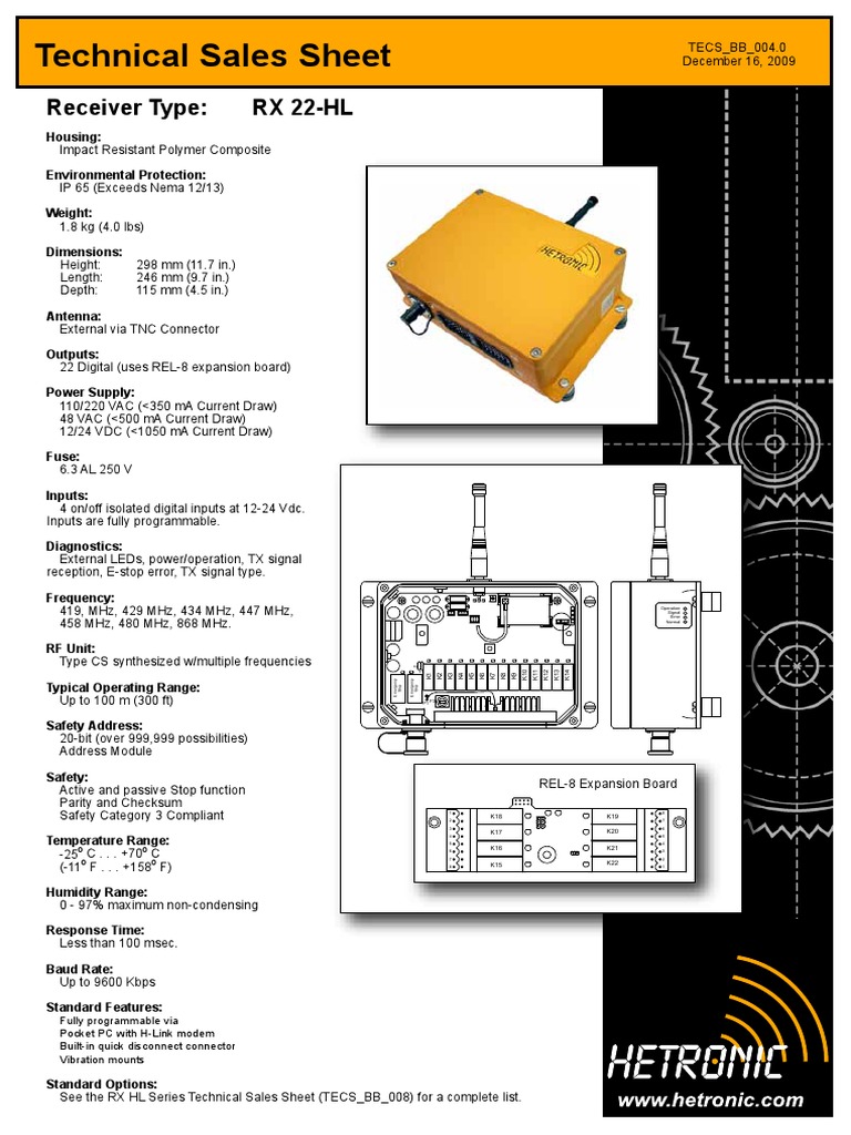 TSS RX 22 HL PDF | PDF | Information And Communications Technology ...
