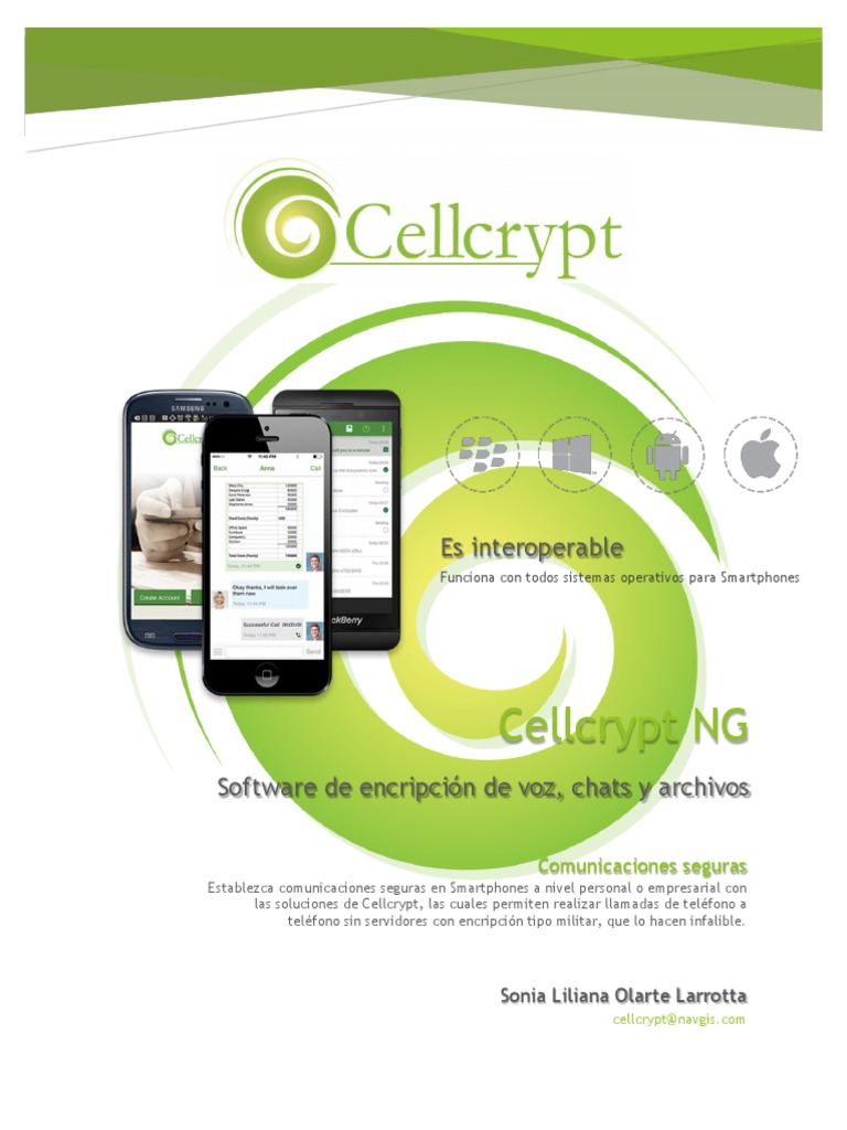 Seguridad Móvil con Cellcrypt NG | PDF | Smartphone | Aplicación movil