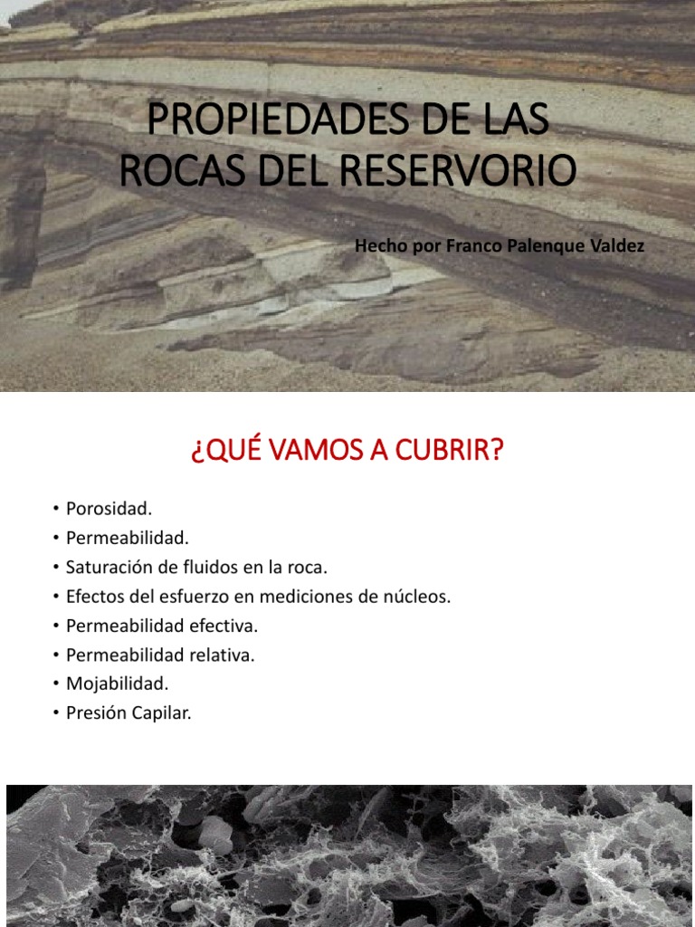 Tema 6 Propiedades de Las Rocas Del Reservorio | PDF | Permeabilidad ...