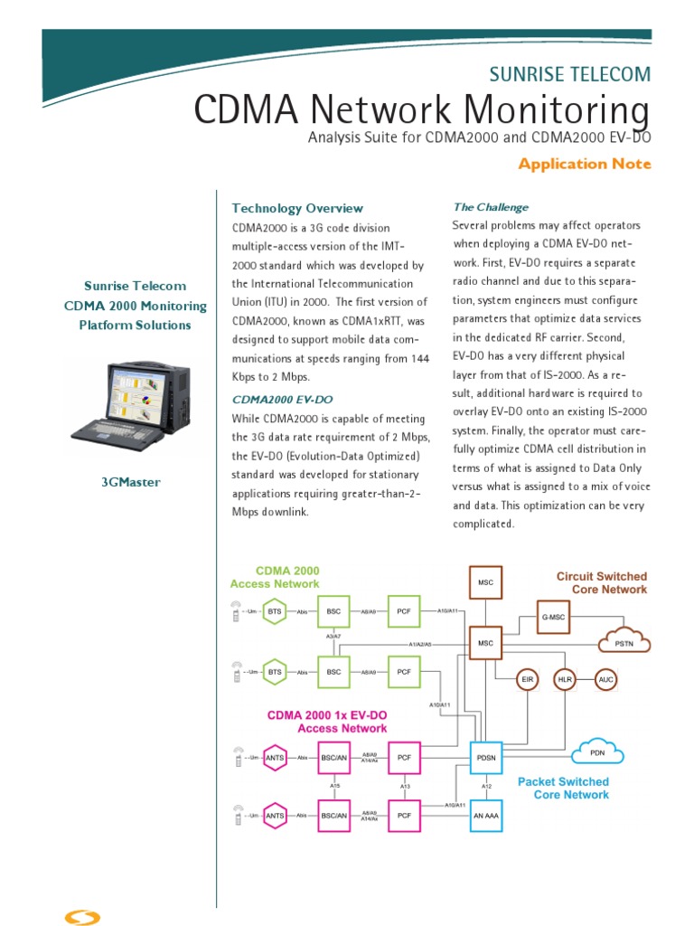 App - Note - CDMA EV-DO Network Monitoring | Download Free PDF | 3 G | Telecommunications ...