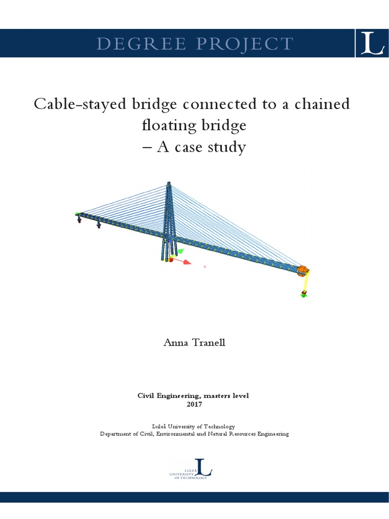 Cable-Stayed Bridge Case Study | PDF | Bridge | Structural Engineering