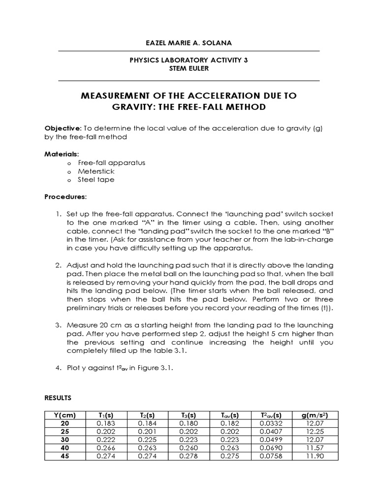 Eazel Act 3 Final | PDF | Observational Error | Physical Quantities