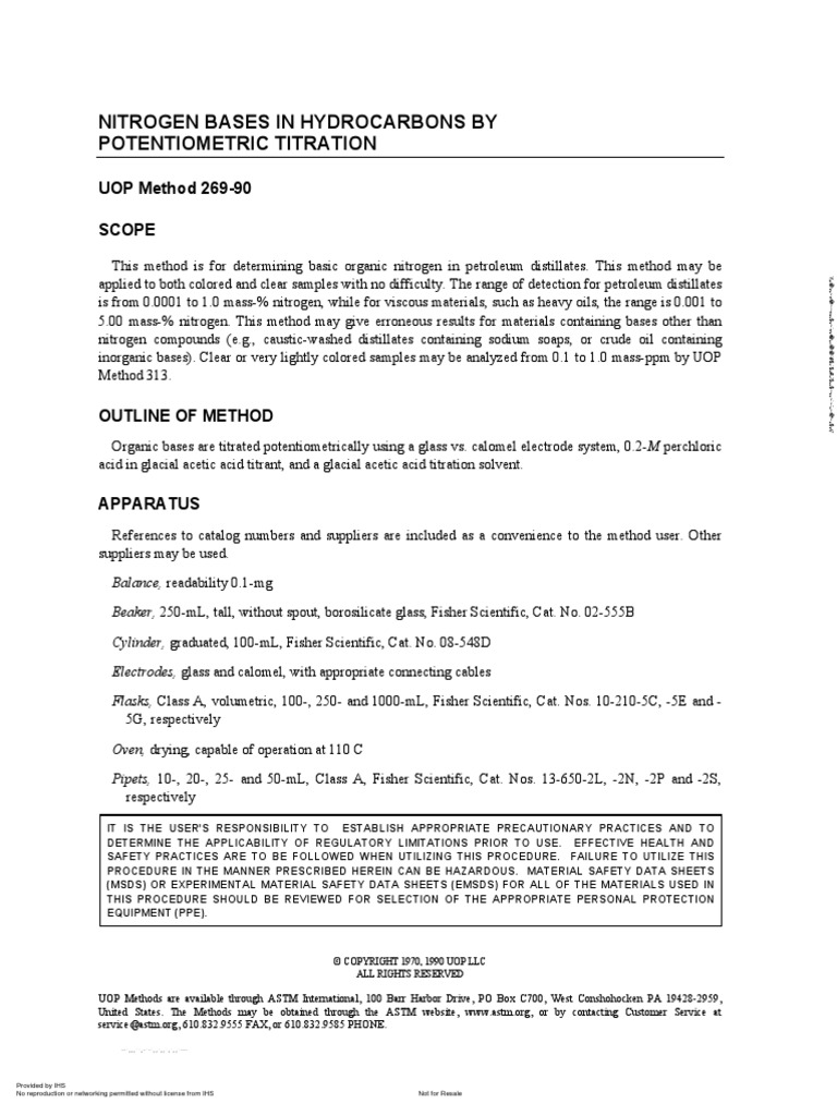 Uop 269 | PDF | Titration | Chemistry