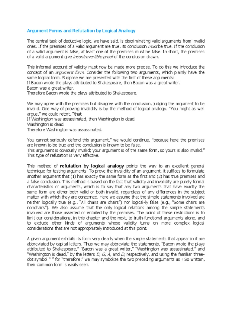 LOGIC | PDF | Argument | Logical Consequence