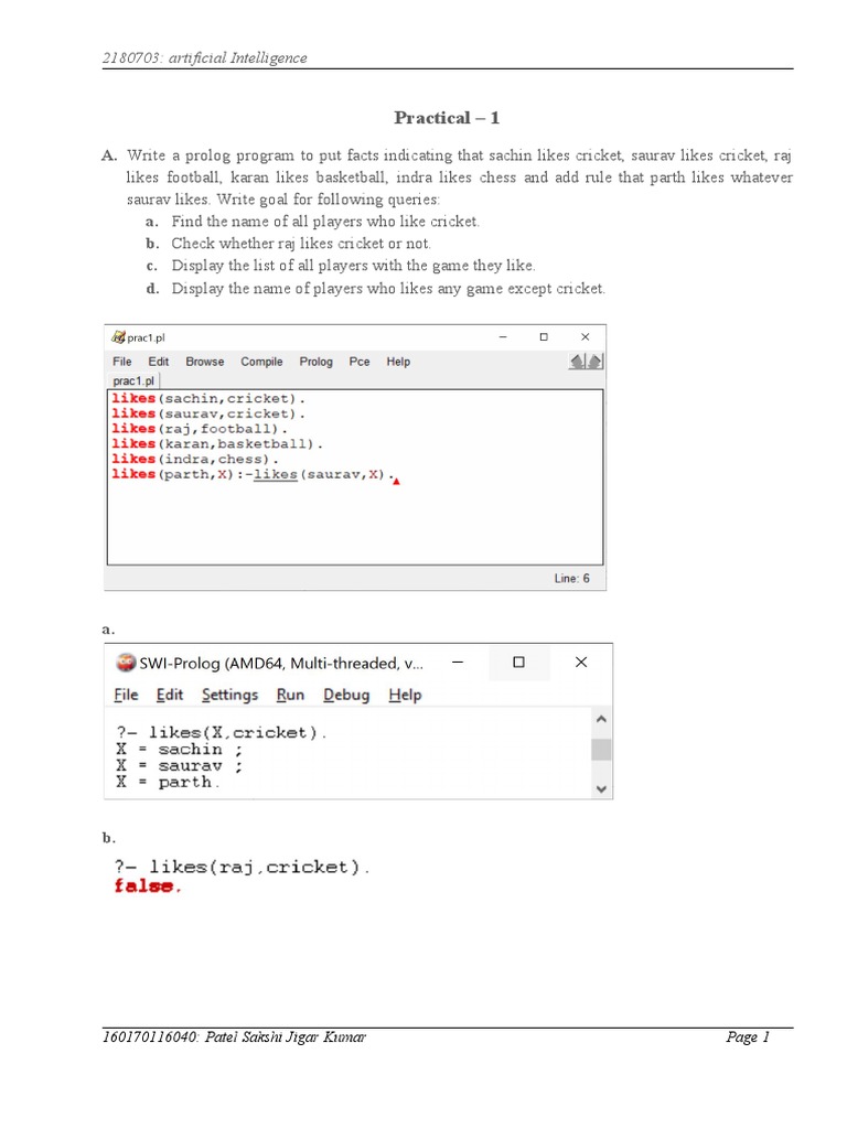 Format To Print Practicals-AI PDF | PDF | Symptom | Areas Of Computer Science