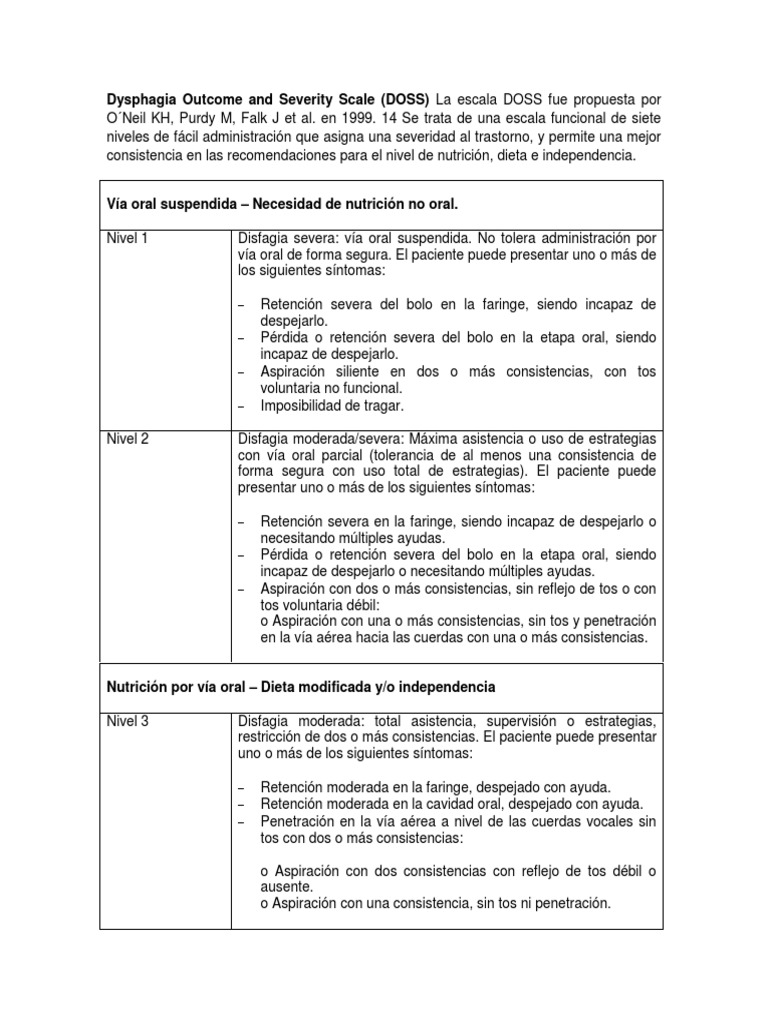 Scale DOSS | PDF | Medicina | Enfermedades y trastornos