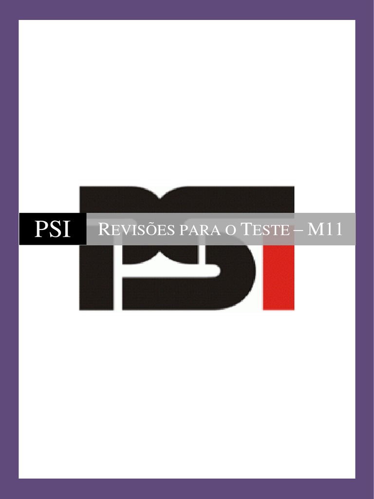 M11 PSI (revisões) | PDF | Tabela (banco de dados) | Bancos de dados