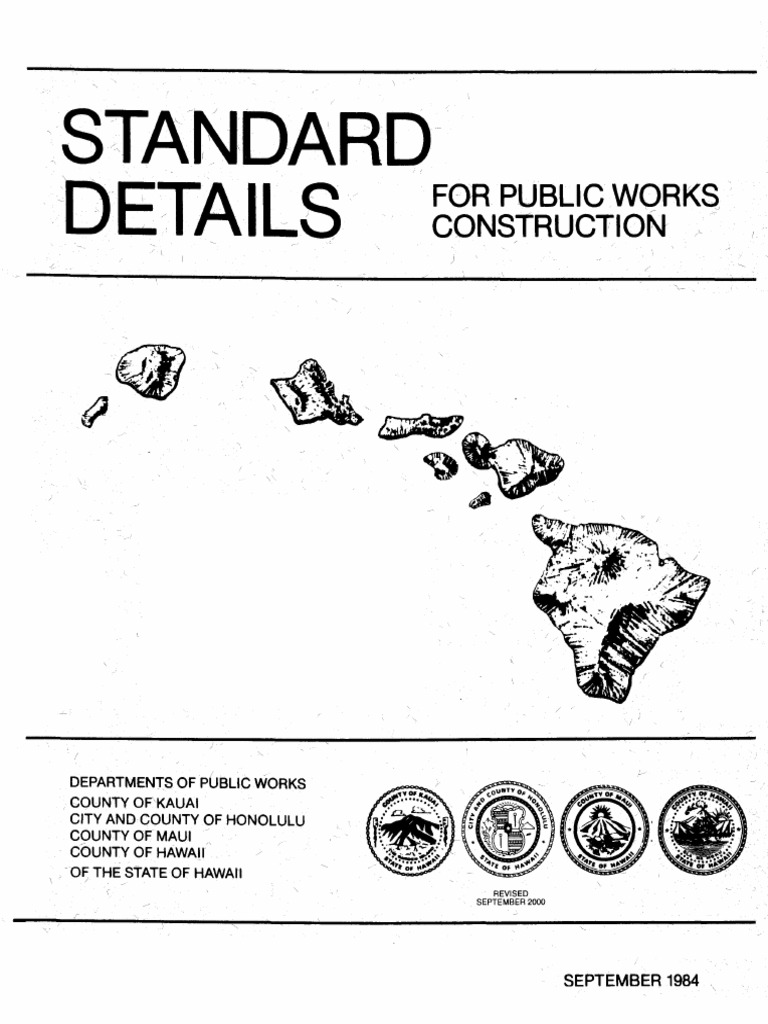 Honolulu Public Works Standard Details | PDF | Storm Drain | Road Transport