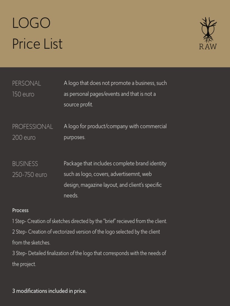 Logo Price List