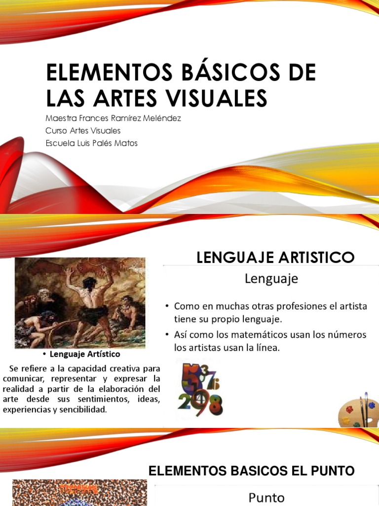 LECCION 1 Elementos Básicos Artes Visuales | PDF | Color | Dibujo